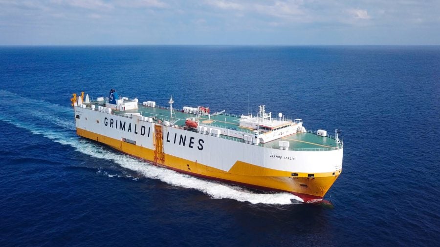 Grimaldi receives third hybrid RoRo vessel Eco Livorno