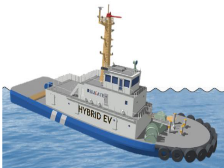 “K” Line’s Seagate to build battery-based electric tugboat