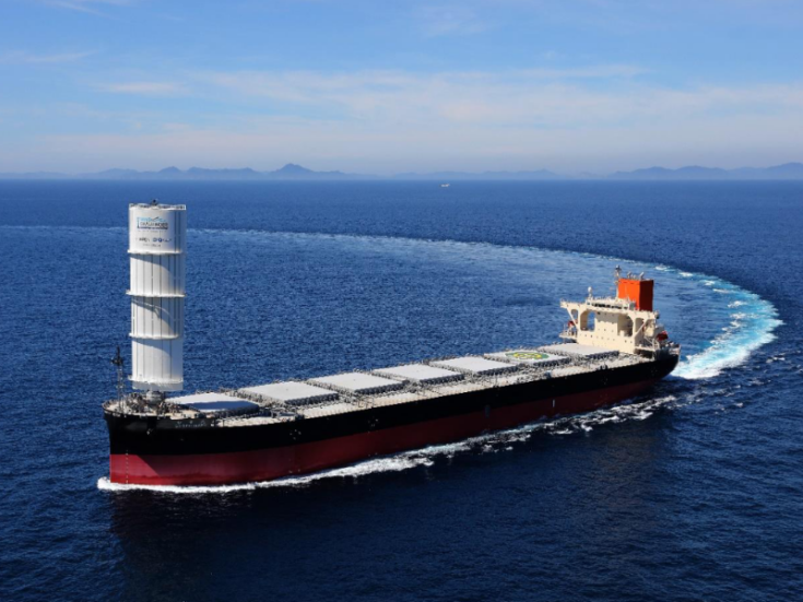MOL takes delivery of coal carrier installed with wind challenger